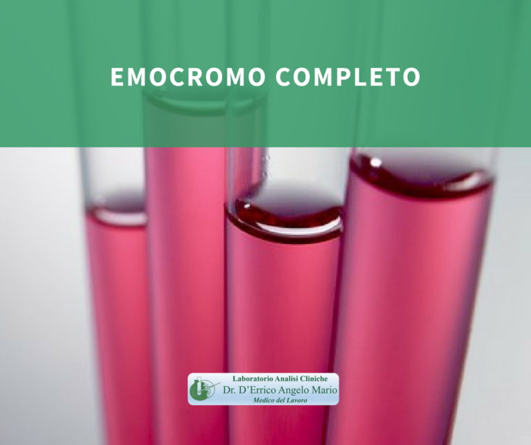 Emocromo completo - Laboratorio Dr. D'Errico Angelo